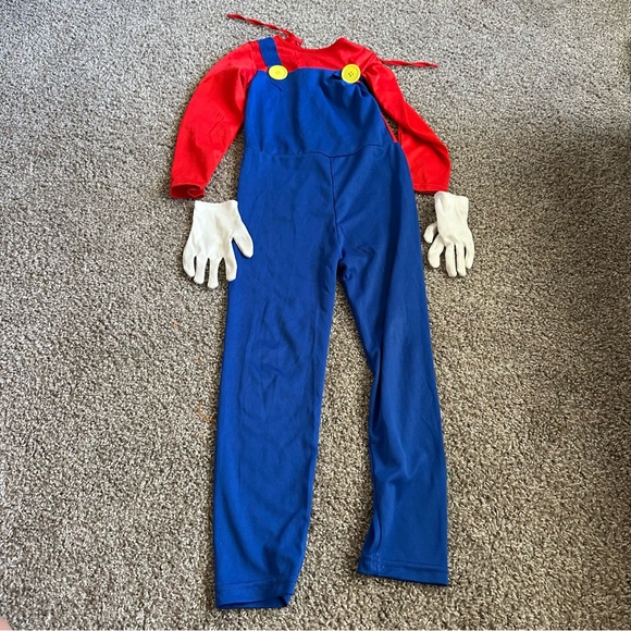 Nintendo | Costumes | Kids Mario Red And Blue Costume With Gloves ...